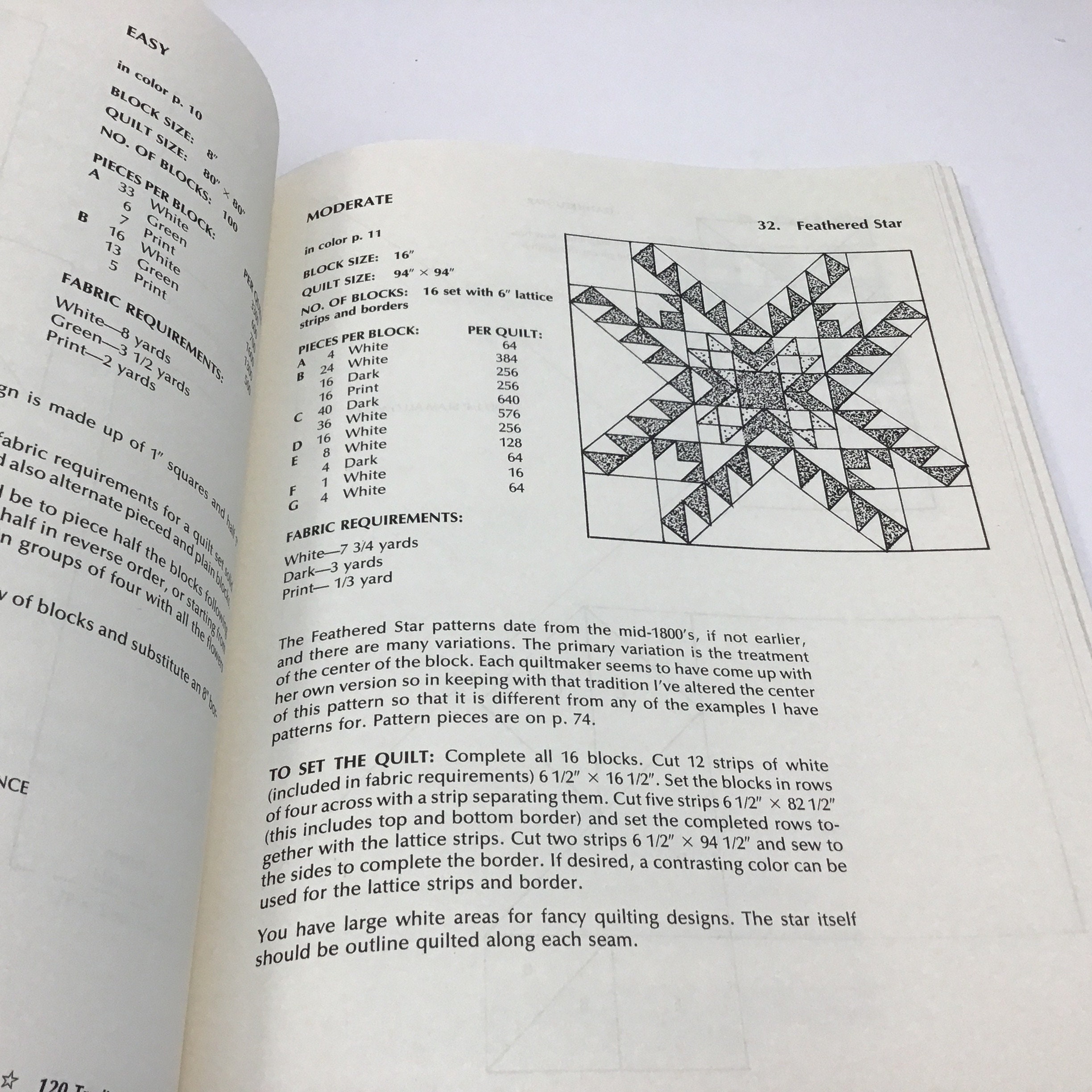 120 Patterns for Traditional Patchwork Quilts - Maggie Malone - Vintage ...