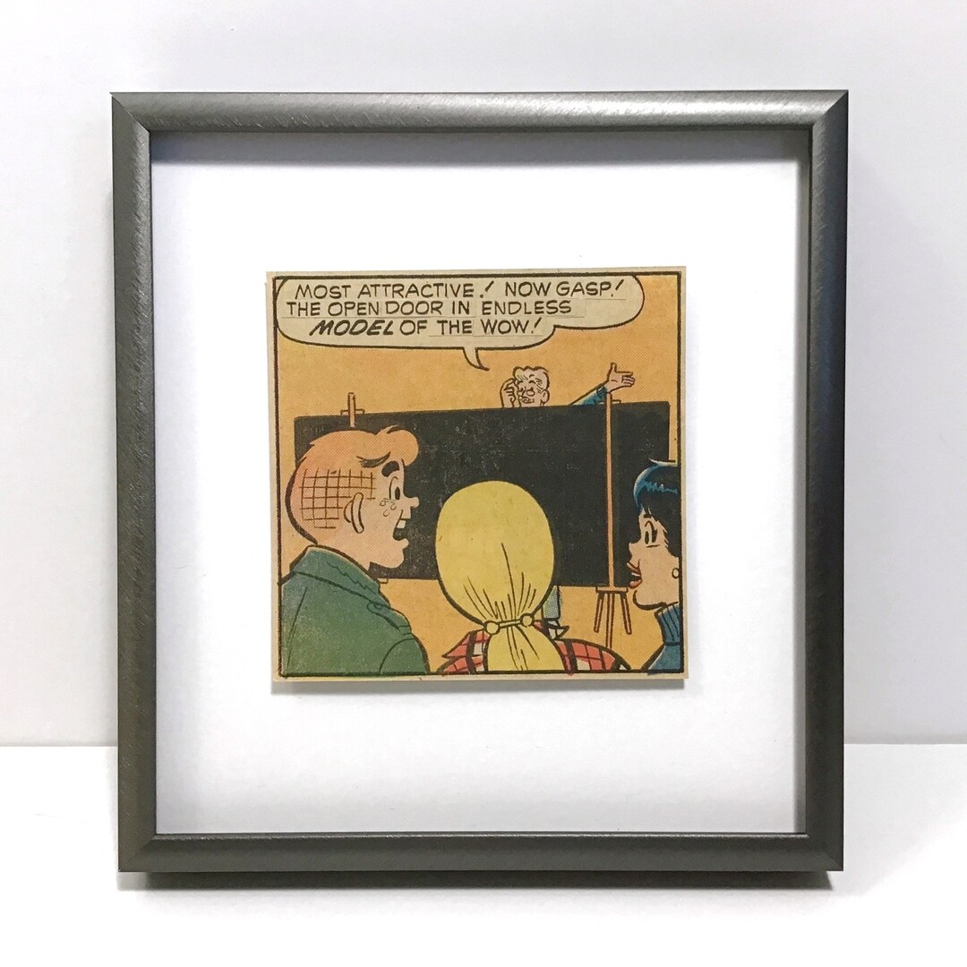 Original Framed Collage Art - Model of the Wow - Vintage Archie Comics ...