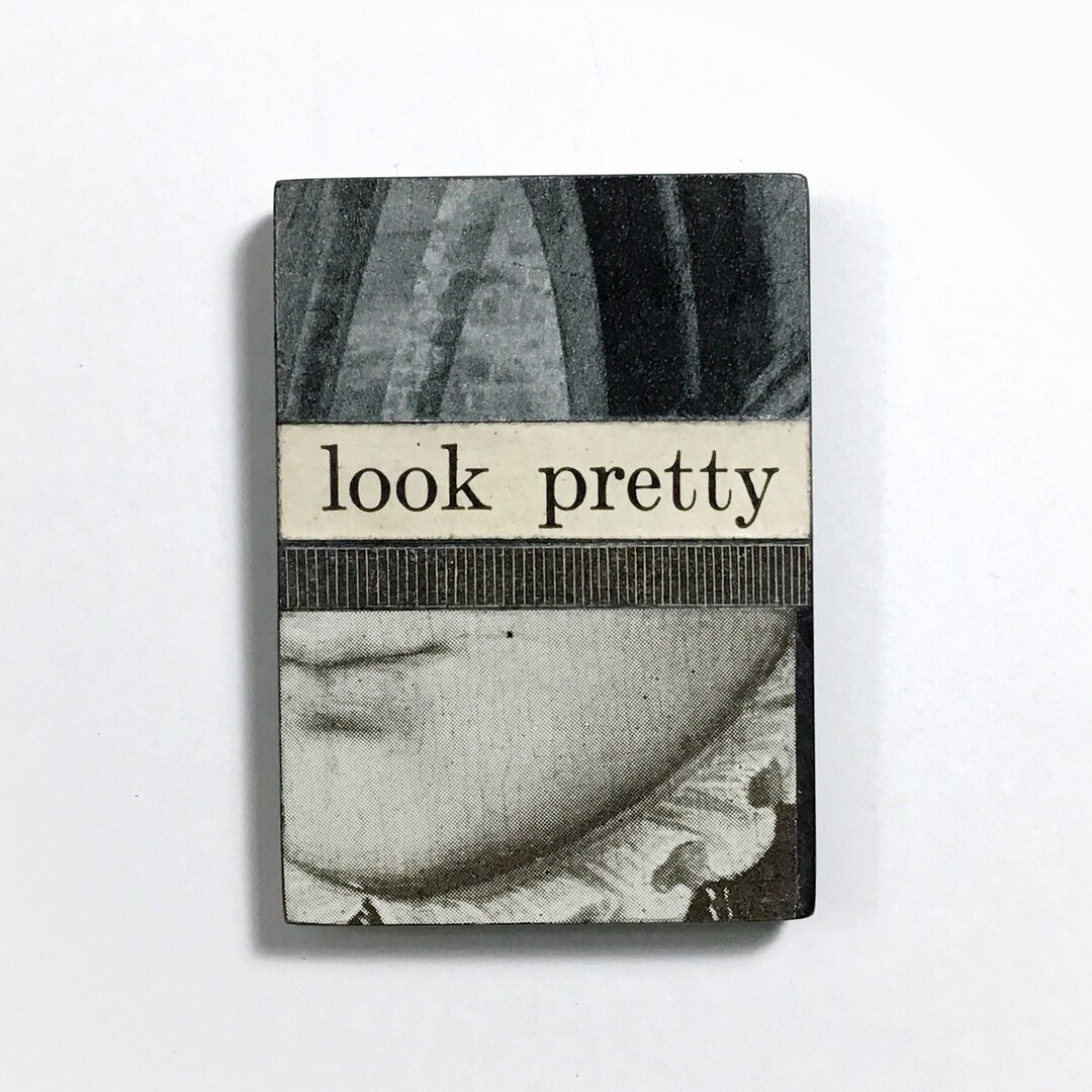 Look Pretty Unique Collage Fridge Magnet Curious Smile, Mysterious ...