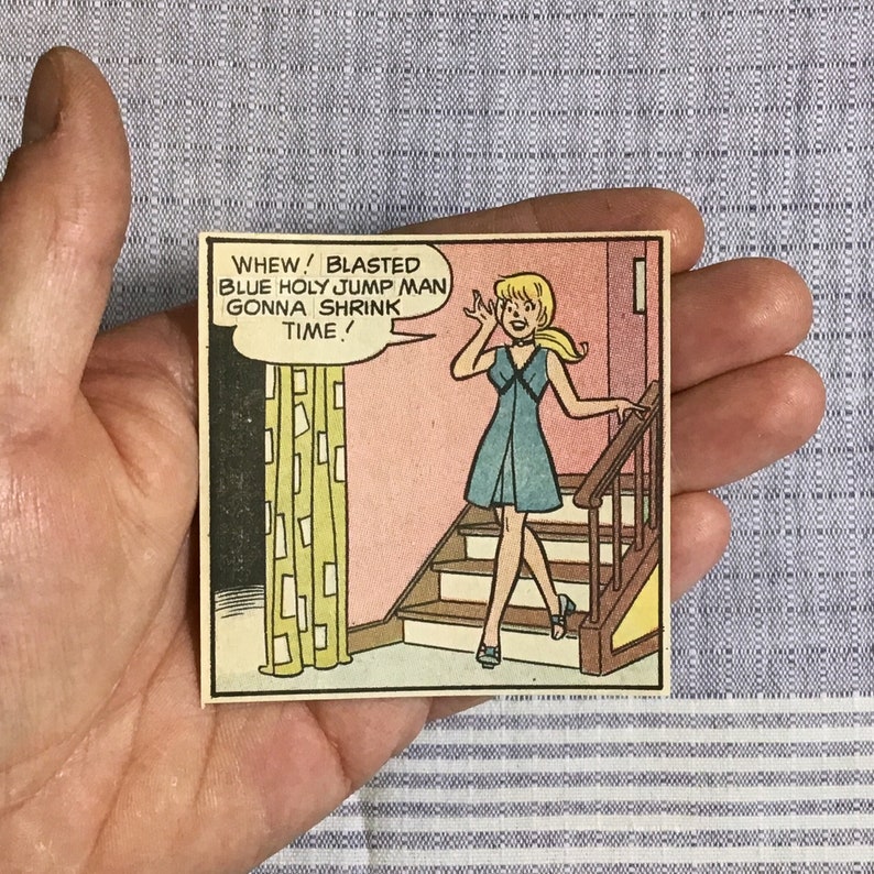 Original Collage Art Jump Man Vintage Archie Comics, Altered Text ...