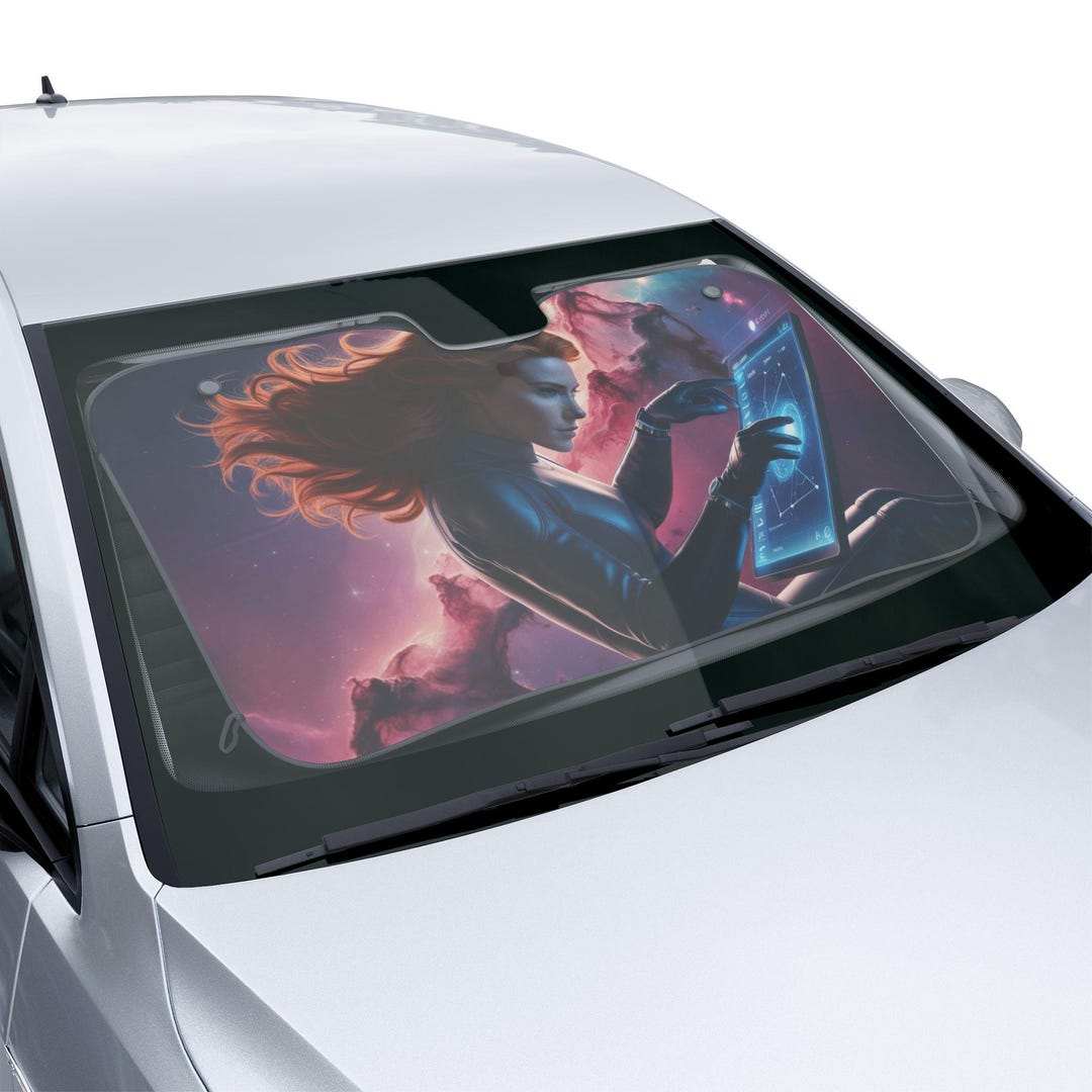 Sci-fi Car Sun Shade: Custom Fantasy Auto Accessory - Etsy