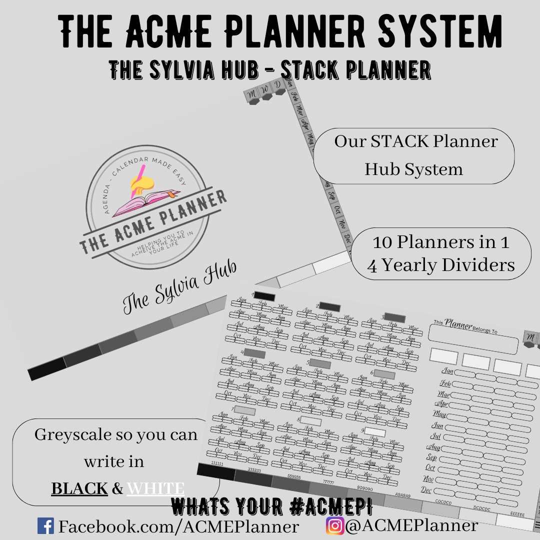 The Sylvia Hub Undated Digital Planner 10 Planners in One iPad Planner ...