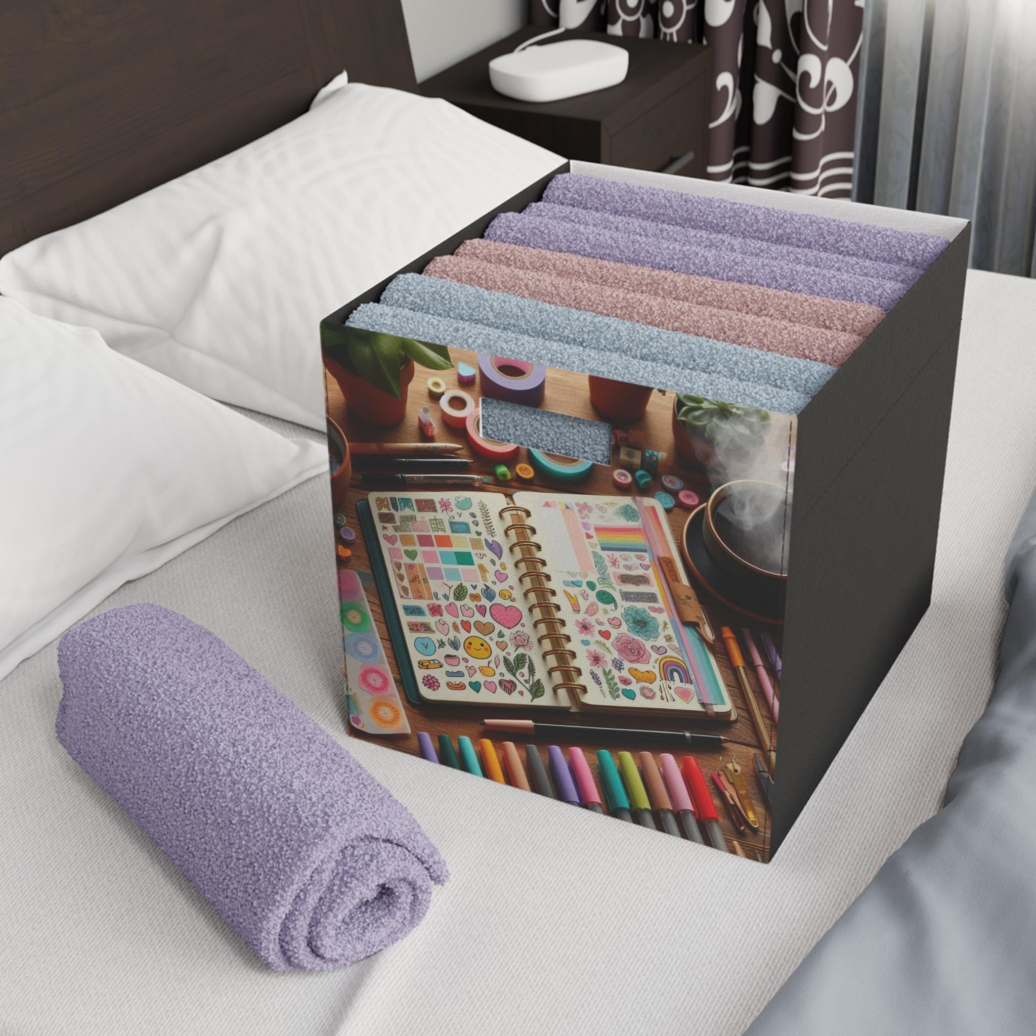 Felt Planner Sticker Storage Box: Washi Tape Organizer (14.5 X 13 In ...
