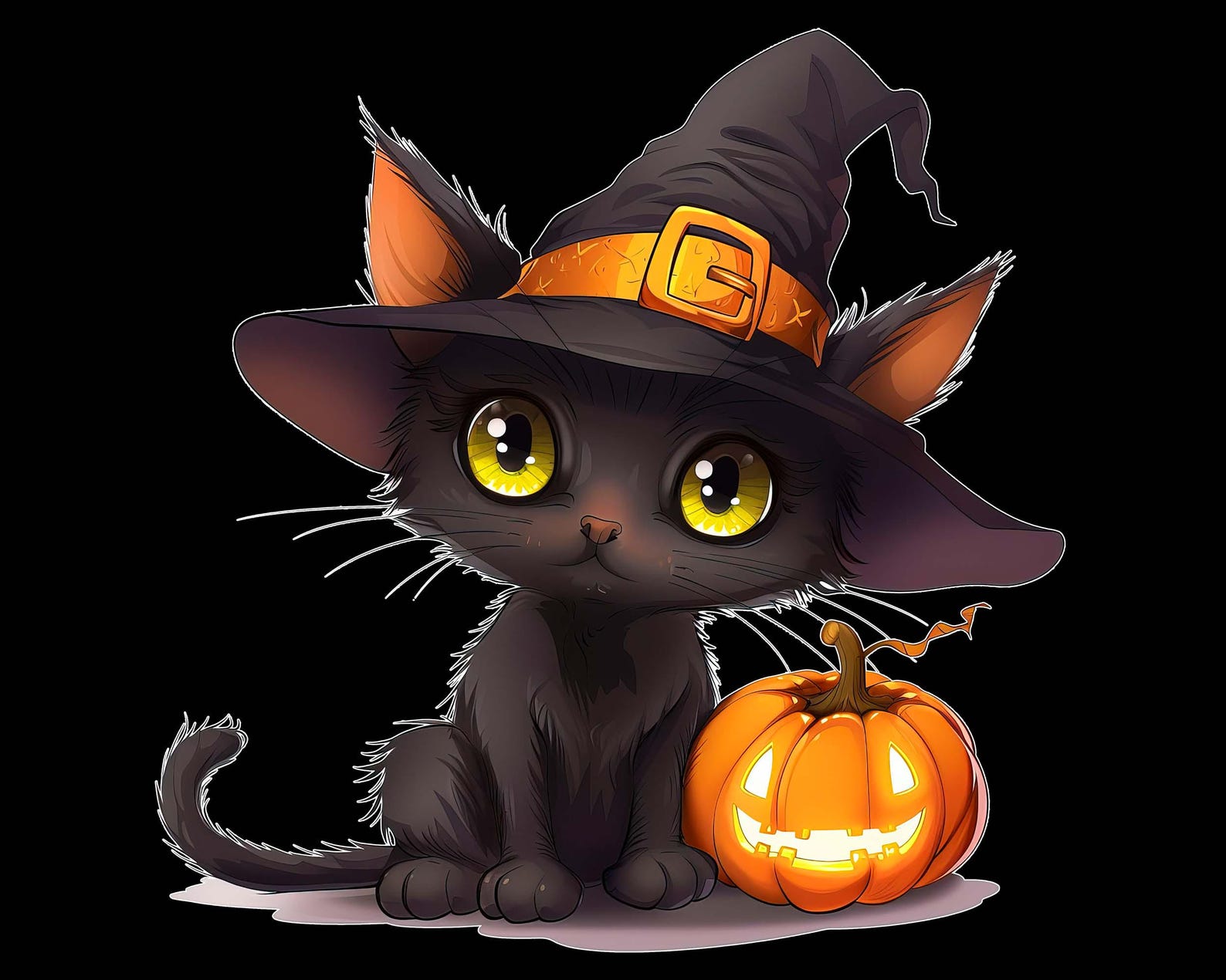 Halloween Cat PNG | Funny Halloween PNG for Shirt and Decoration ...