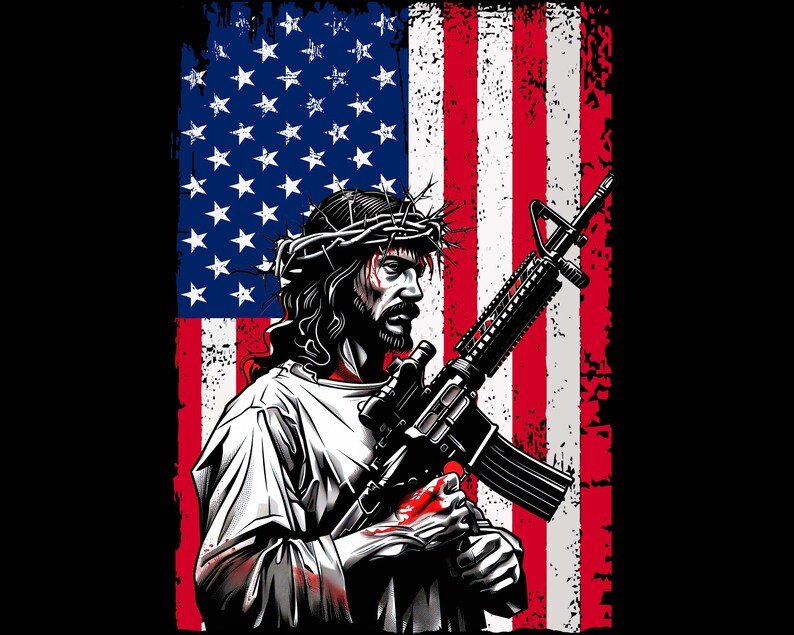 USA Jesus Png | 4th of July Png | USA Flag Png | USA Png | Patriotic ...