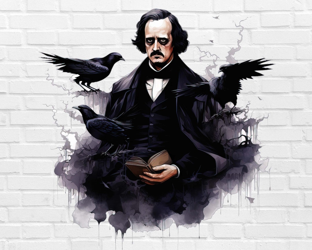 Edgar Allen Poe PNG File | Edgar Allen Poe Clipart | Nevermore PNG ...