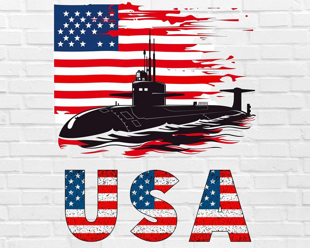 USA Submarine Png 4th of July Png for Shirt Usa Png Patriotic Png USA ...