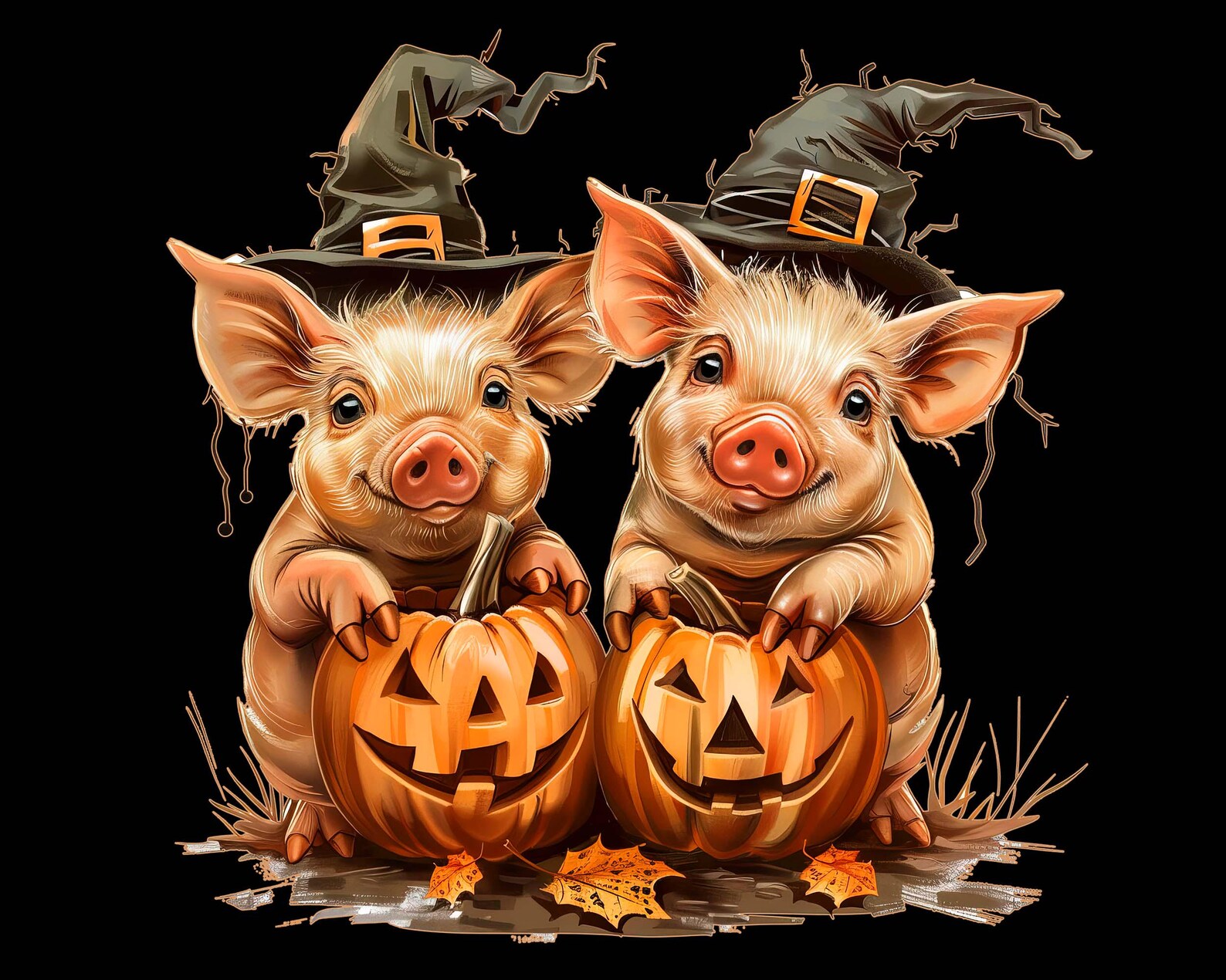 Halloween Pigs PNG | Funny Halloween PNG for Shirt and Decor ...