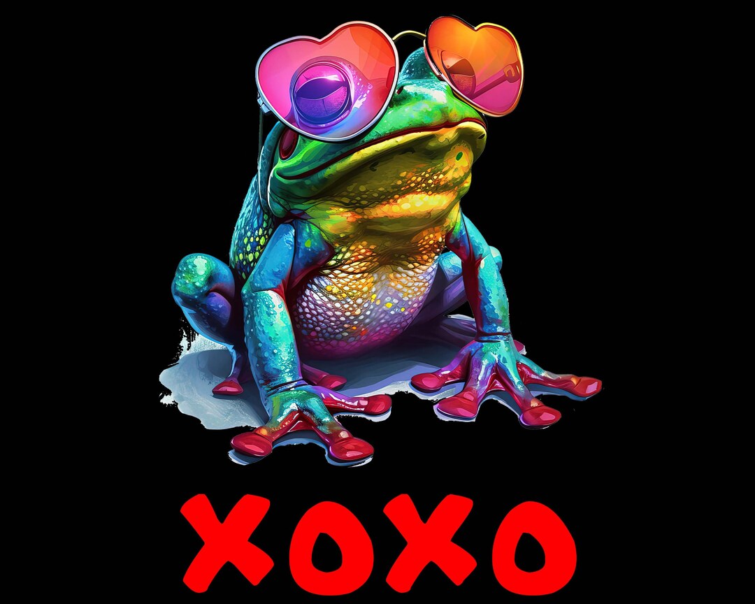 Xoxo PNG | Frog Valentines Day PNG | Animal Valentines PNG | Love Bites ...