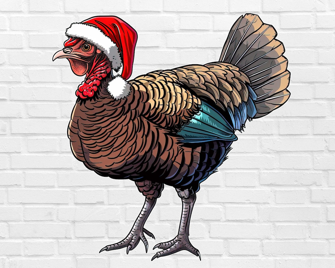 Christmas Turkey PNG Clipart | Turkey With Santa Hat PNG | Turkey ...