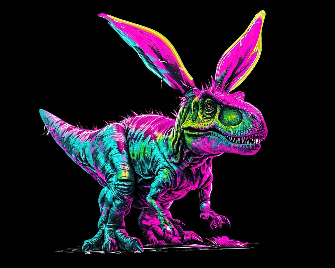Funny Trex Easter PNG for Shirt | T Rex Bunny PNG | Easter Bunny PNG ...