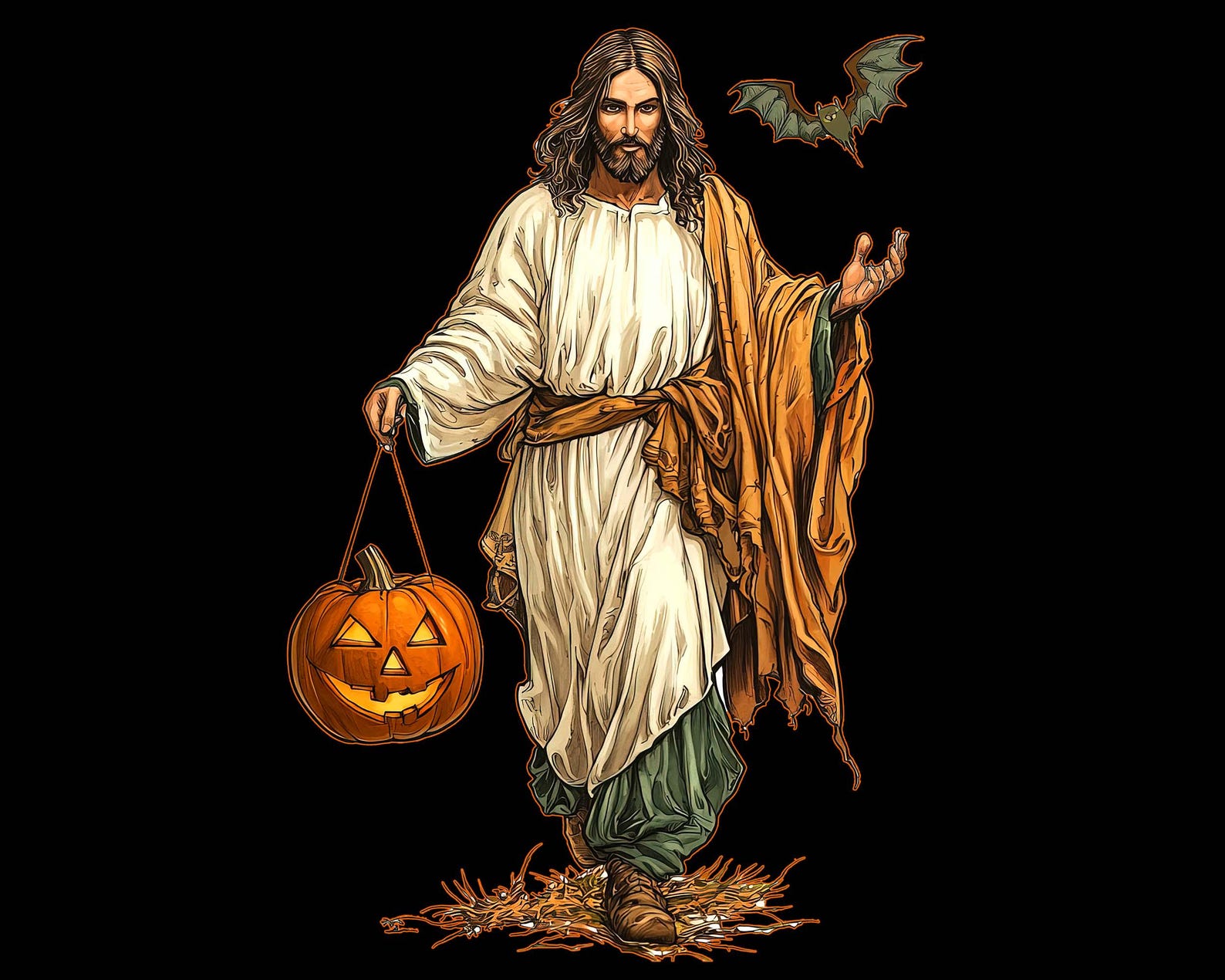 Halloween Jesus PNG | Halloween Christian PNG | Are You Fall O Ween ...