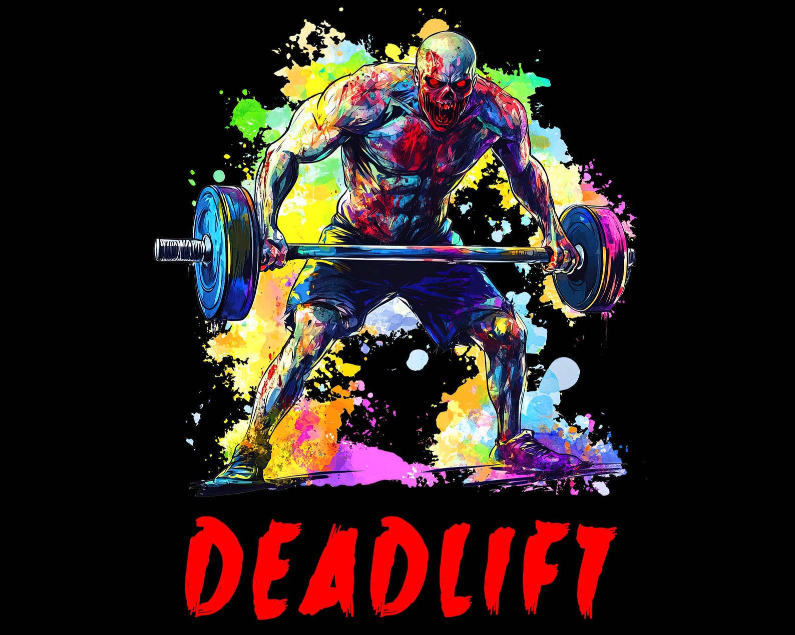 Zombie Deadlift Halloween Gym PNG Funny Halloween PNG for Shirt ...
