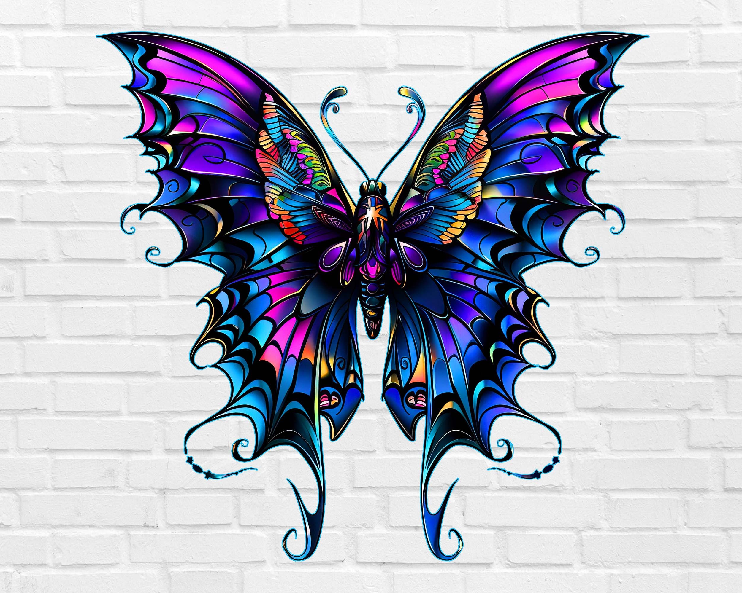 Gothic Butterfly PNG #14 | Monarch Butterfly Tattoo PNG | Skull Png ...