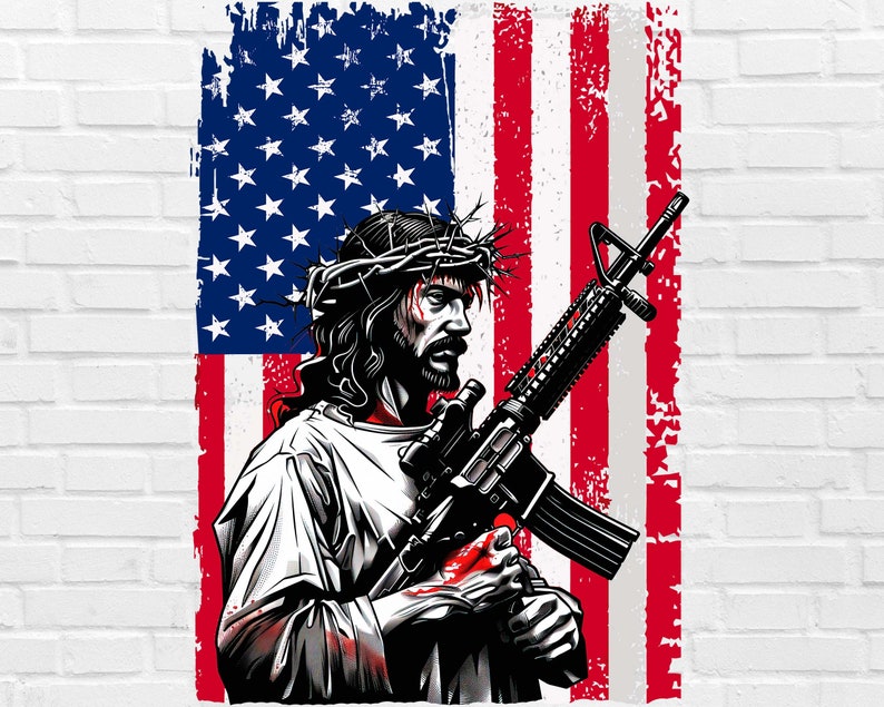 USA Jesus Png | 4th of July Png | USA Flag Png | USA Png | Patriotic ...