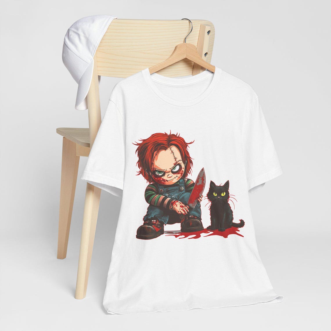 Chucky PNG | Chucky and Black Cat PNG | Funny Halloween PNG | Halloween ...