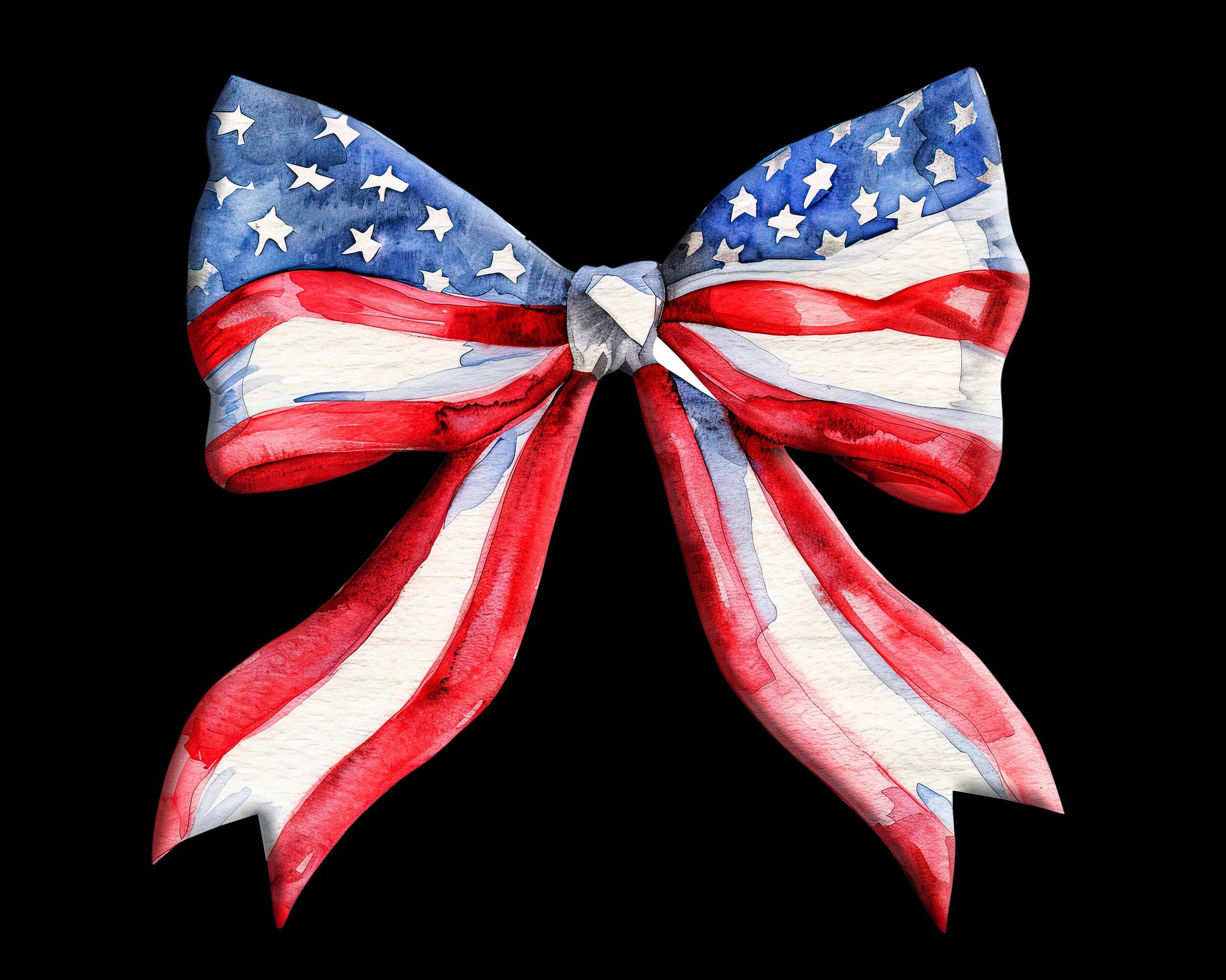 USA Bow Png | Watercolor USA Png | 4th of July Png | USA Flag Png ...