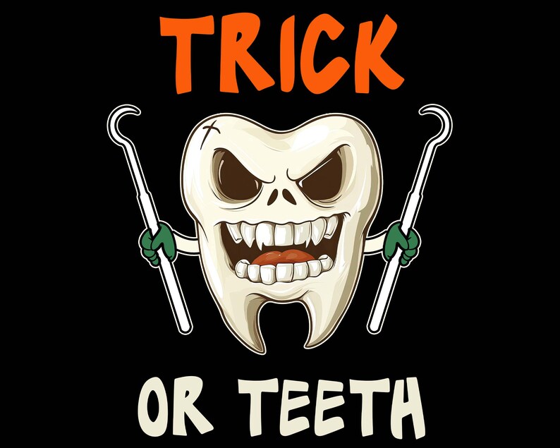 Halloween Dental PNG | Halloween Dentist PNG | Trick or Teeth PNG ...