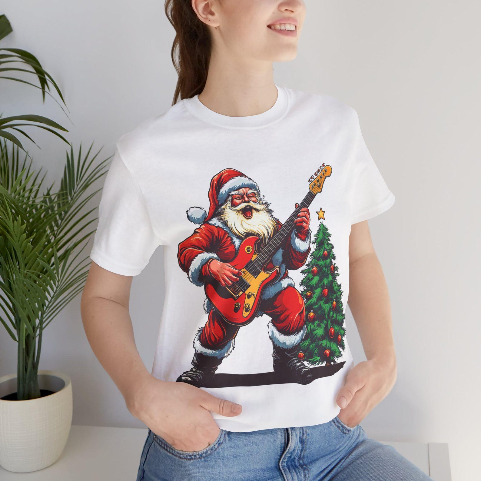 Santa Rockin Around the Christmas Tree PNG | Rockin Around PNG | Santa ...