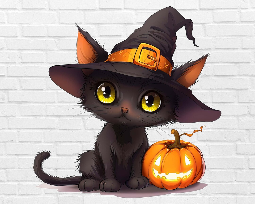 Halloween Cat PNG | Funny Halloween PNG for Shirt and Decoration ...