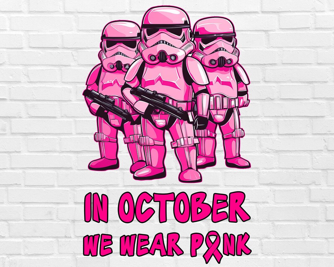 Star Wars Breast Cancer Awareness PNG Pink Stormtroopers in October We ...