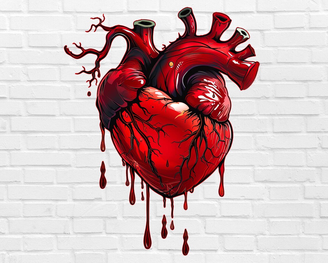 Gothic Human Heart PNG | Gothic Heart PNG | Love Bites PNG | Heart ...
