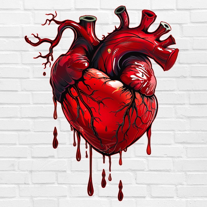 Realistic Heart - Etsy