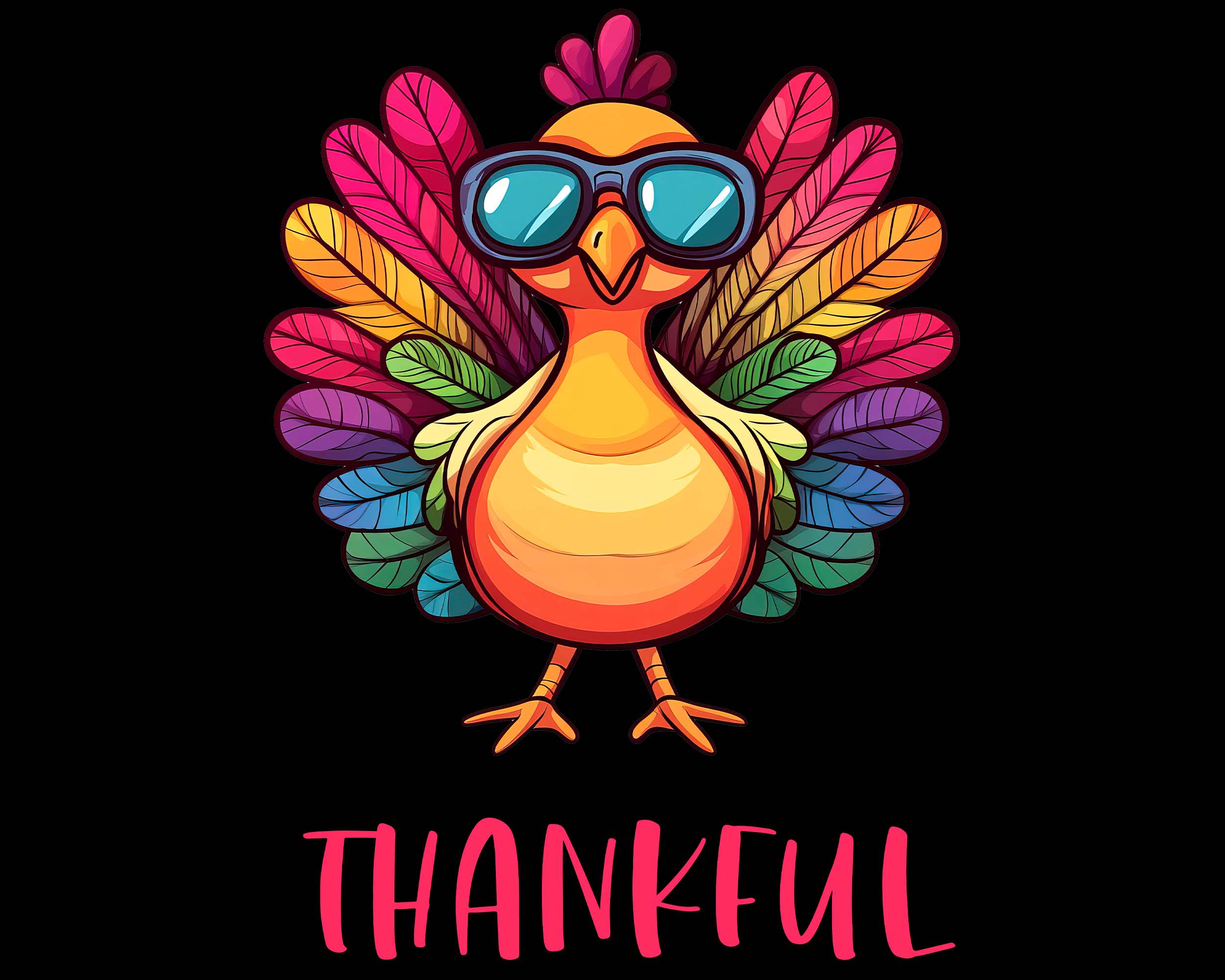 Thankful Turkey PNG | Thanksgiving Turkey PNG | Thanksgiving Png ...