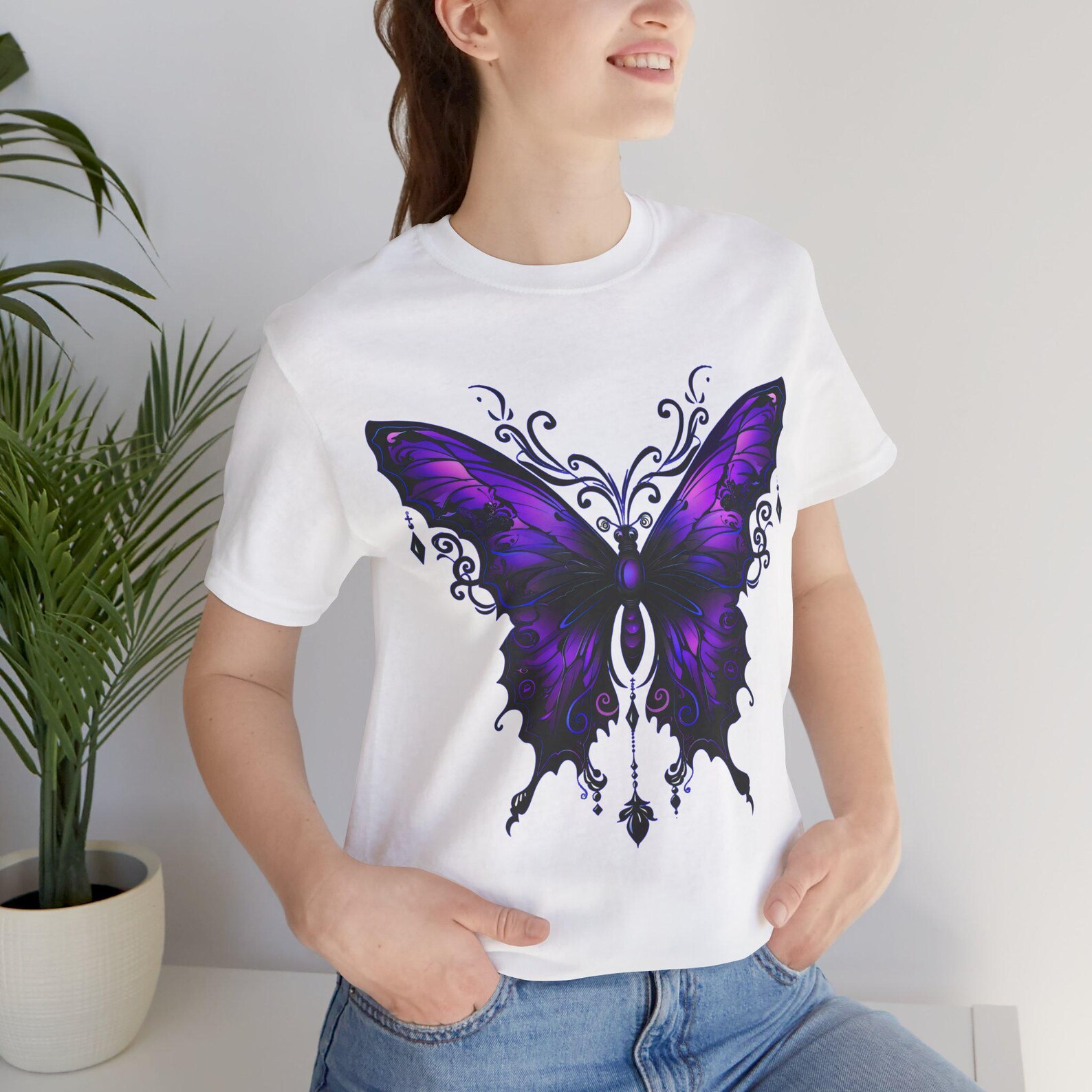 Gothic Purple Butterfly PNG #11 | Monarch Butterfly Tattoo PNG | Skull ...