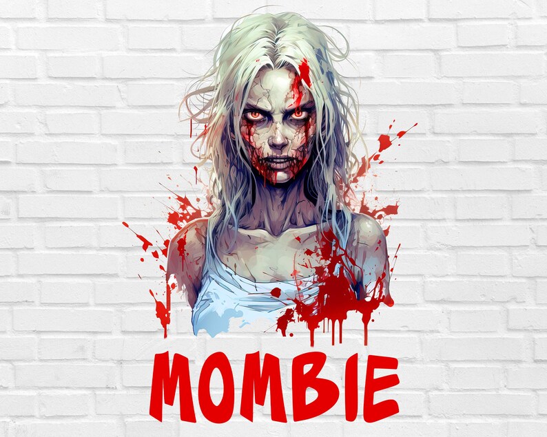 Mombie PNG / Momster PNG / Zombie Mom PNG / Spooky Mama Png / Divertido ...