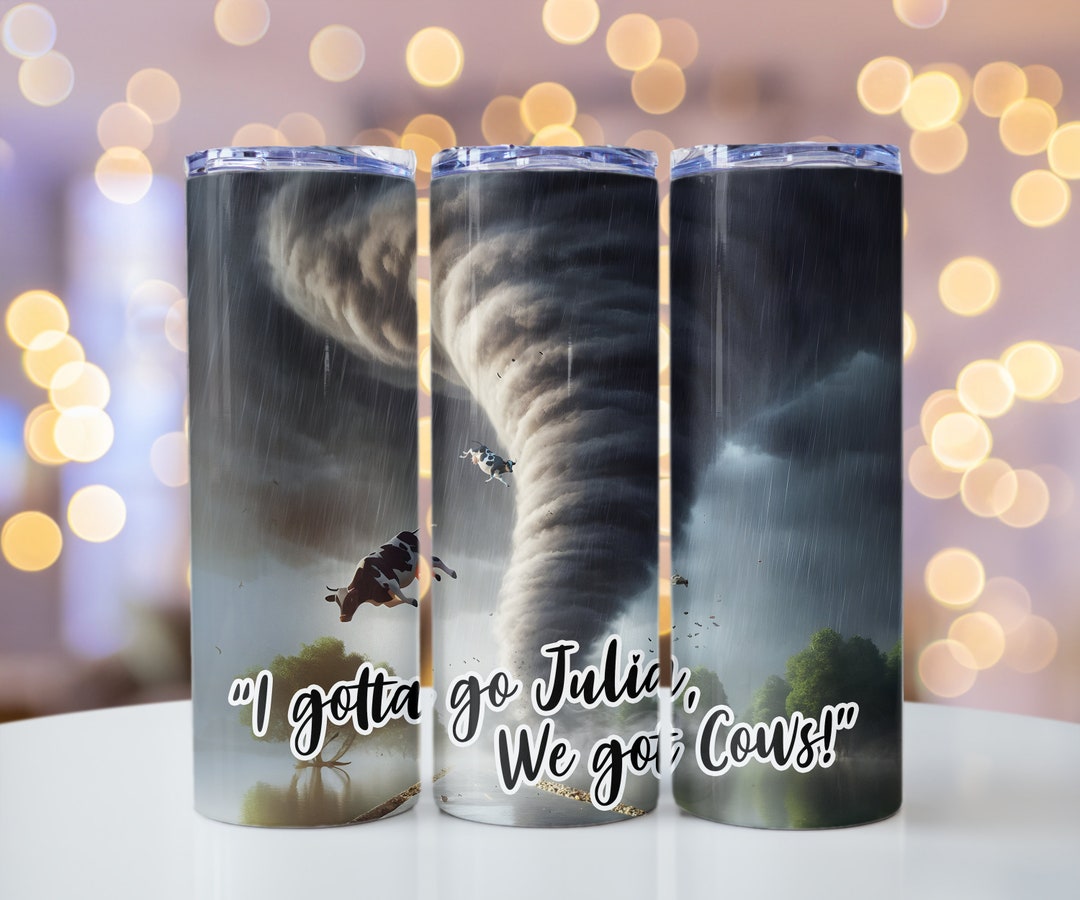 Twister Movie Tumbler Wrap: Flying Cows Tornado Design (20 Oz PNG ...