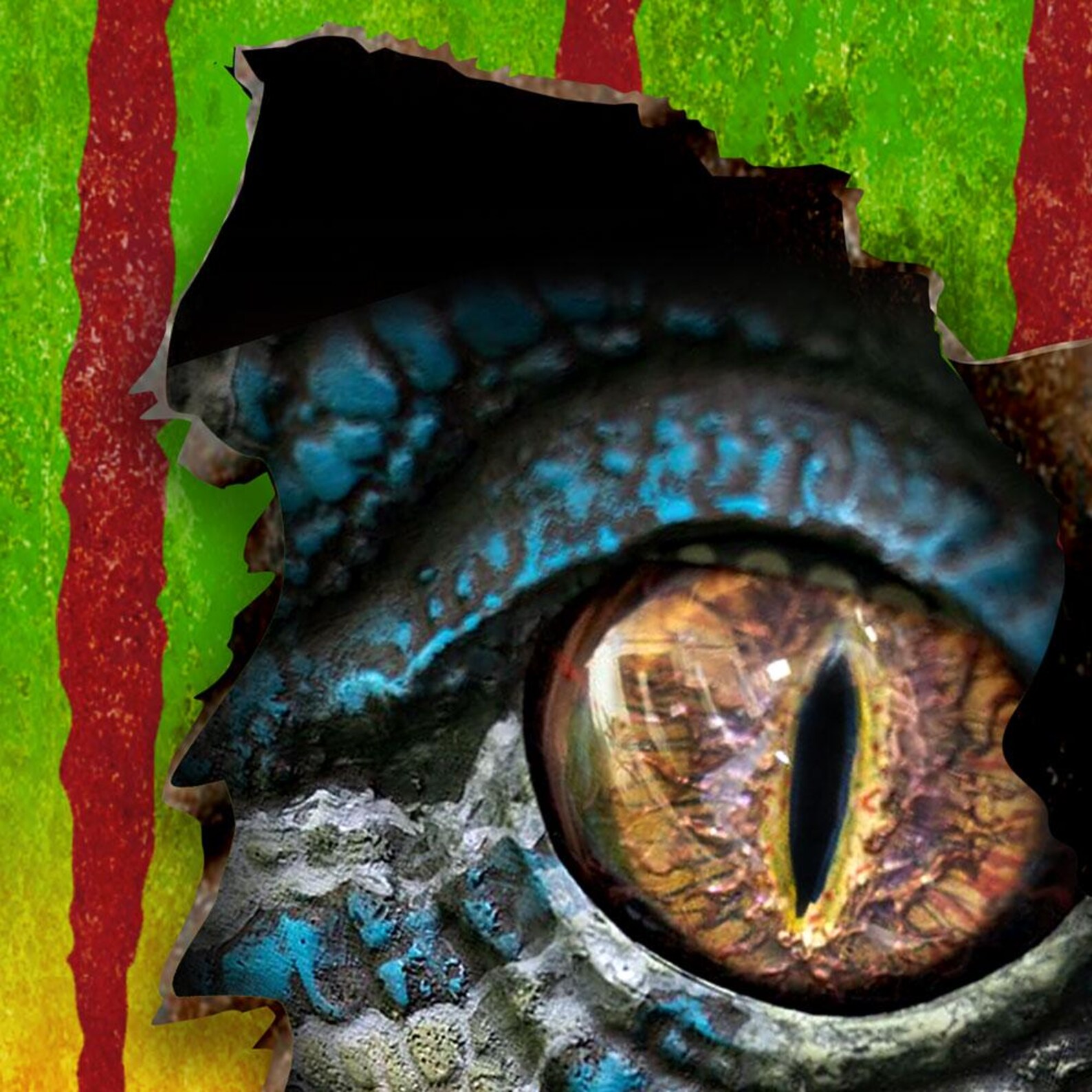 Jurassic Park Inspired 20 Oz Tumbler Wrap PNG – Velociraptor Eye Design ...