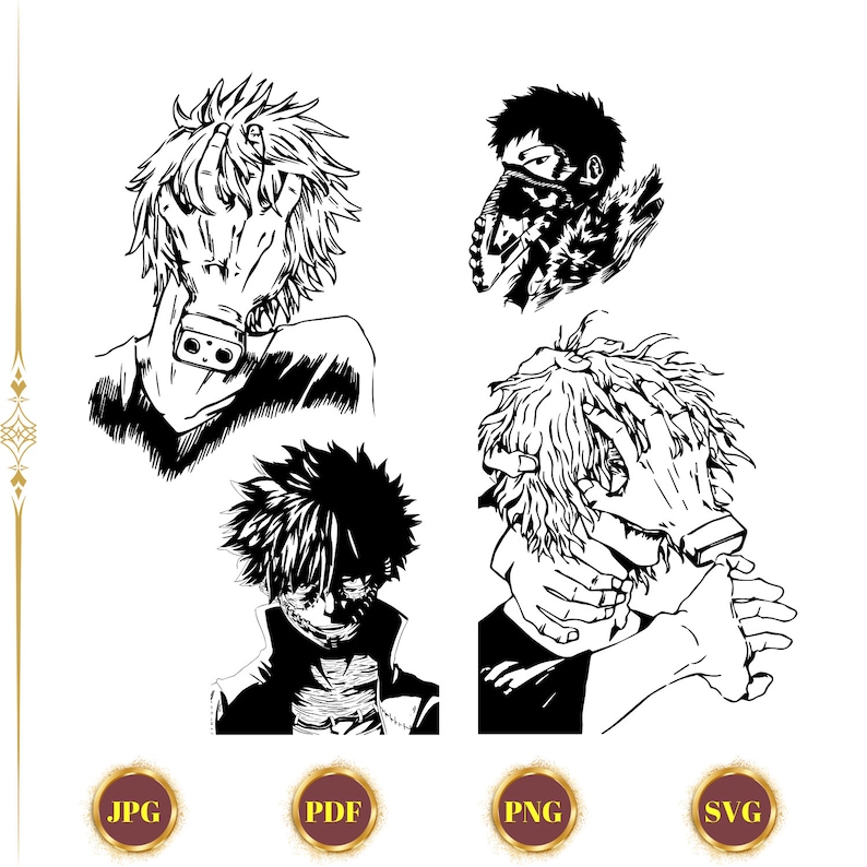 My Hero Academia Svg, My Hero Academia, Anime Svg Bundle, Deku Svg ...