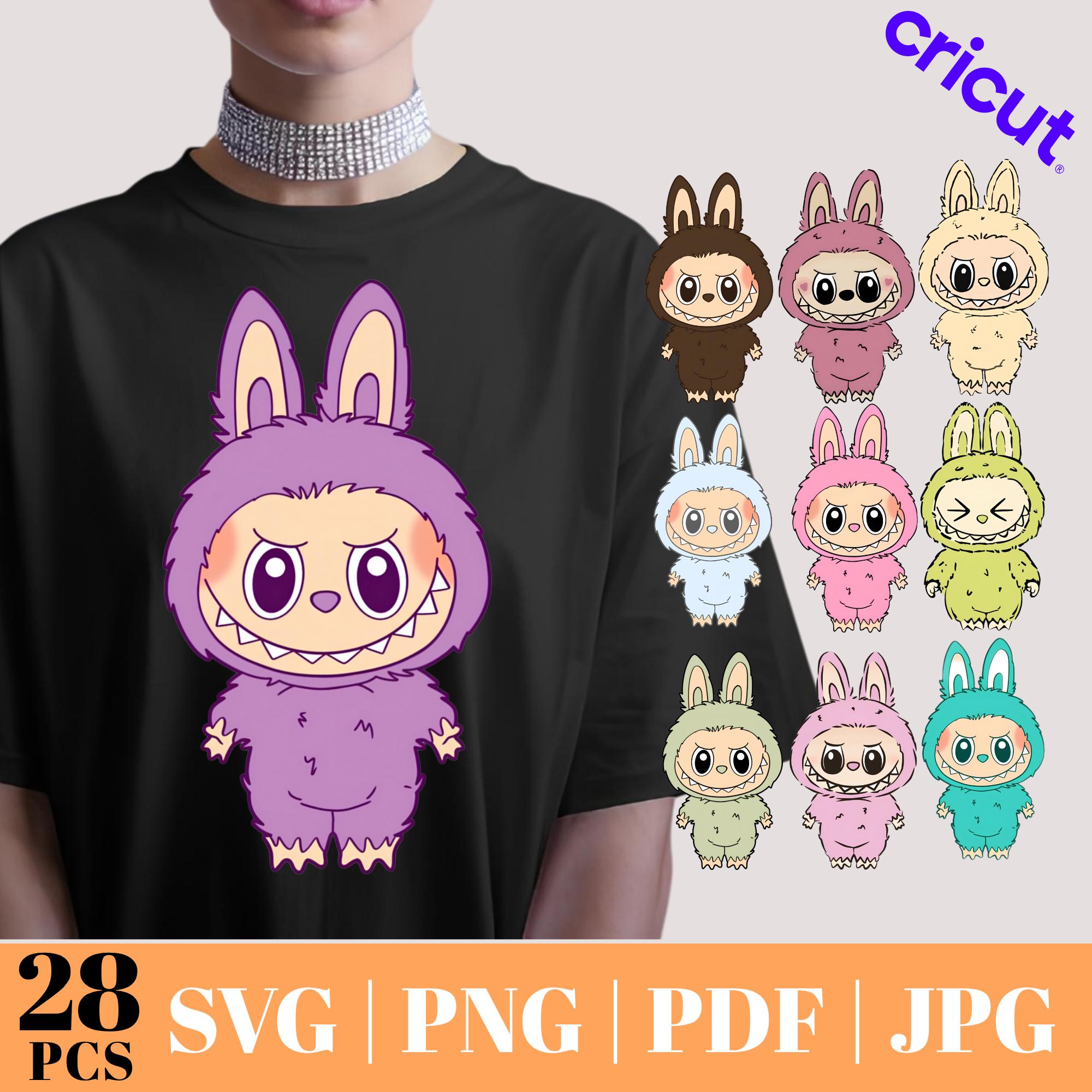 Labubu Bundle Png Svg, Labubu Svg, Kawaii Monsters Cliparts, Labubu ...