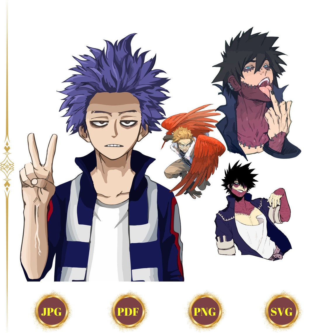 My Hero Academia Svg, My Hero Academia, Anime Svg Bundle, Deku Svg ...