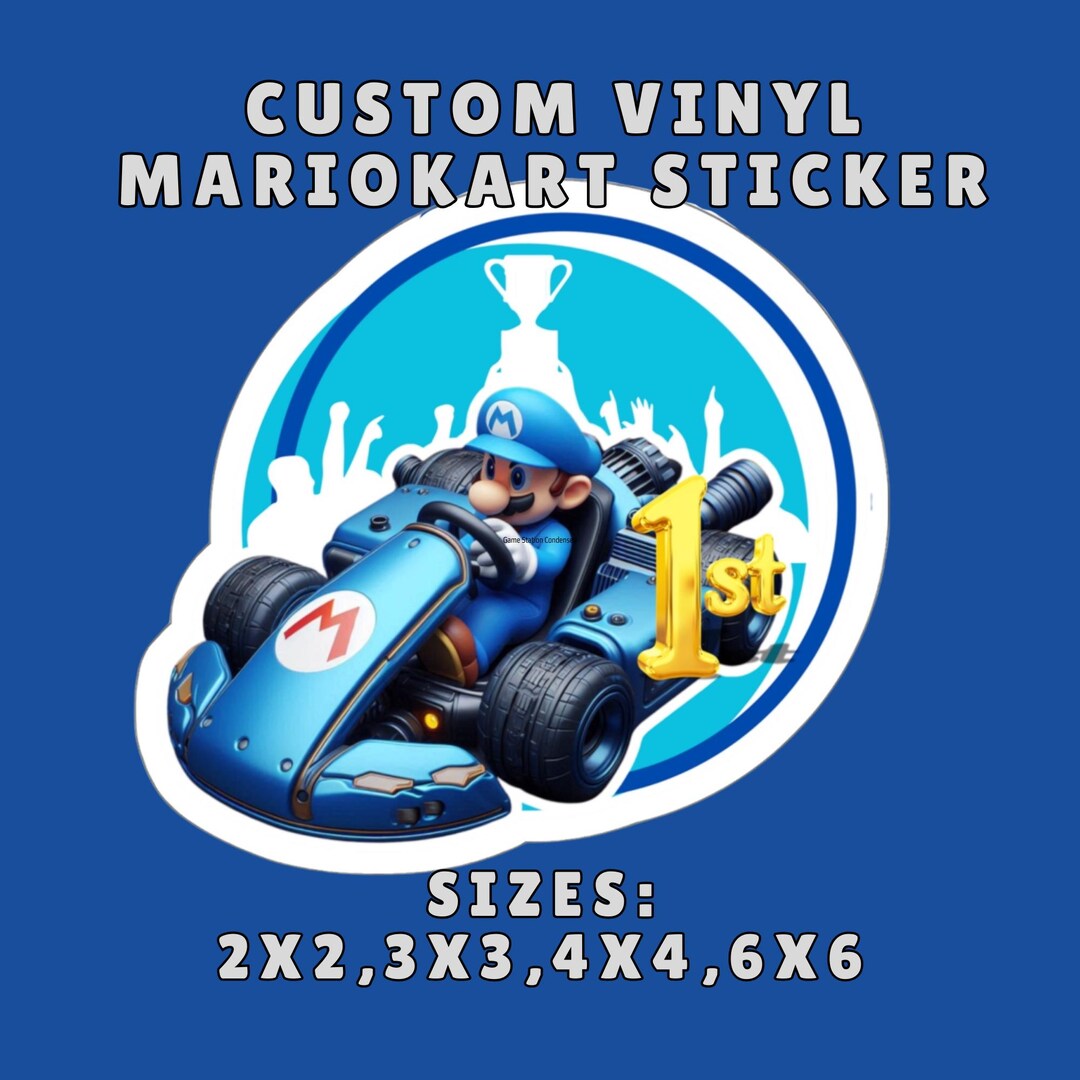 Go Kart Stickers Fun Decals for Cars, Bumpers, Helmets & More, Race Car ...