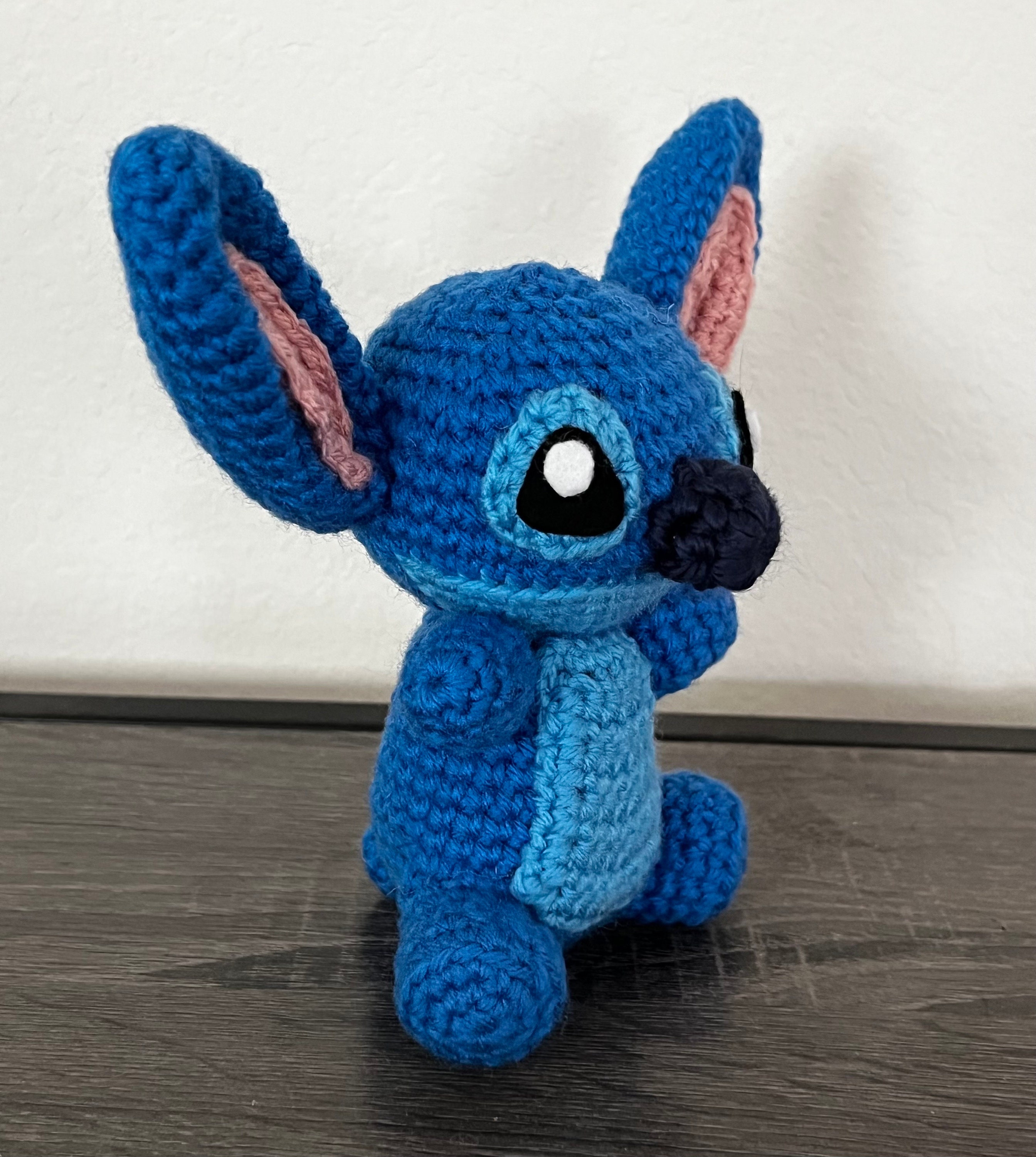 Adorable Handmade Crochet Disneys Blue Stitch Plushie - Etsy