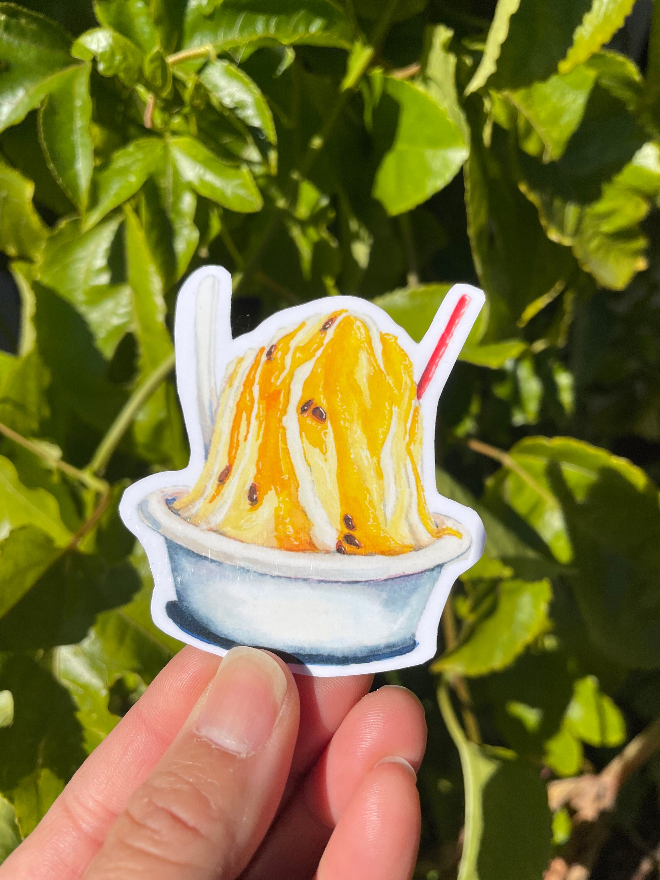 Shave Ice Sticker - Azuki - Lilikoi - Condensed Milk - Mochi - Ice ...