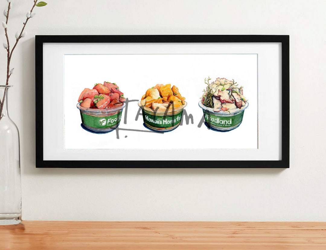 Hawaii Foodland Poke! Oahu - Shoyu Ahi Salmon Tako Poke Foodland ...
