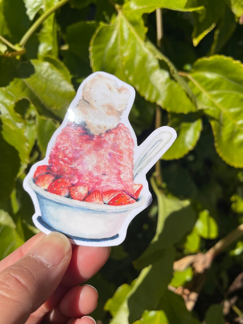 Shave Ice Sticker - Azuki - Lilikoi - Condensed Milk - Mochi - Ice ...