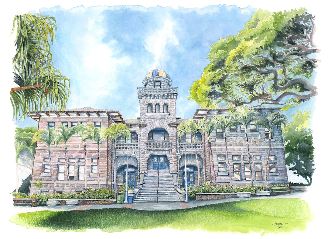 Old Hawaiian Stone Building - Architecture - Pauahi Hall - Punahou ...