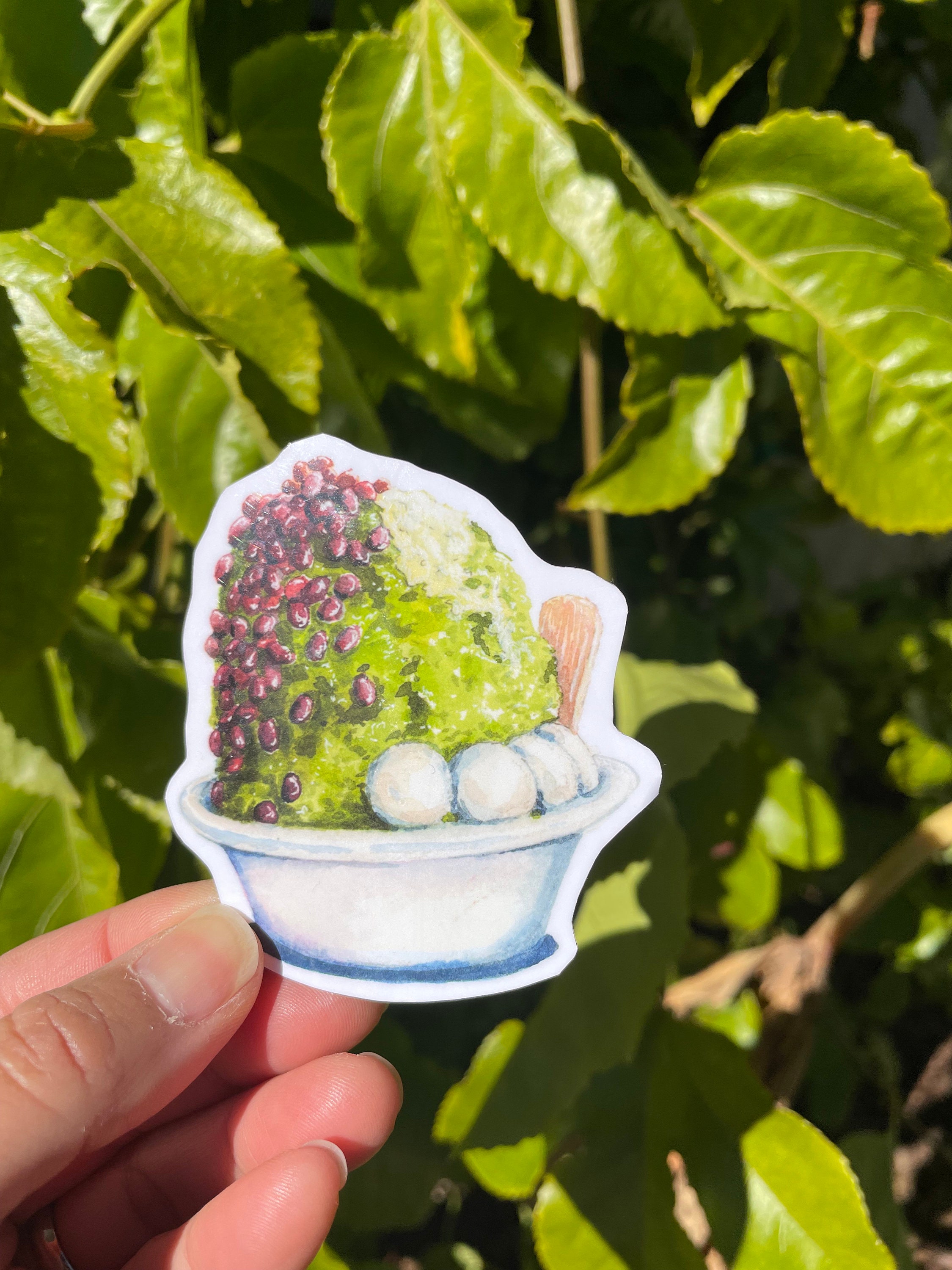Shave Ice Sticker - Azuki - Lilikoi - Condensed Milk - Mochi - Ice ...