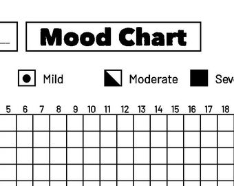 Printable Depression Mood Tracker Chart - Etsy