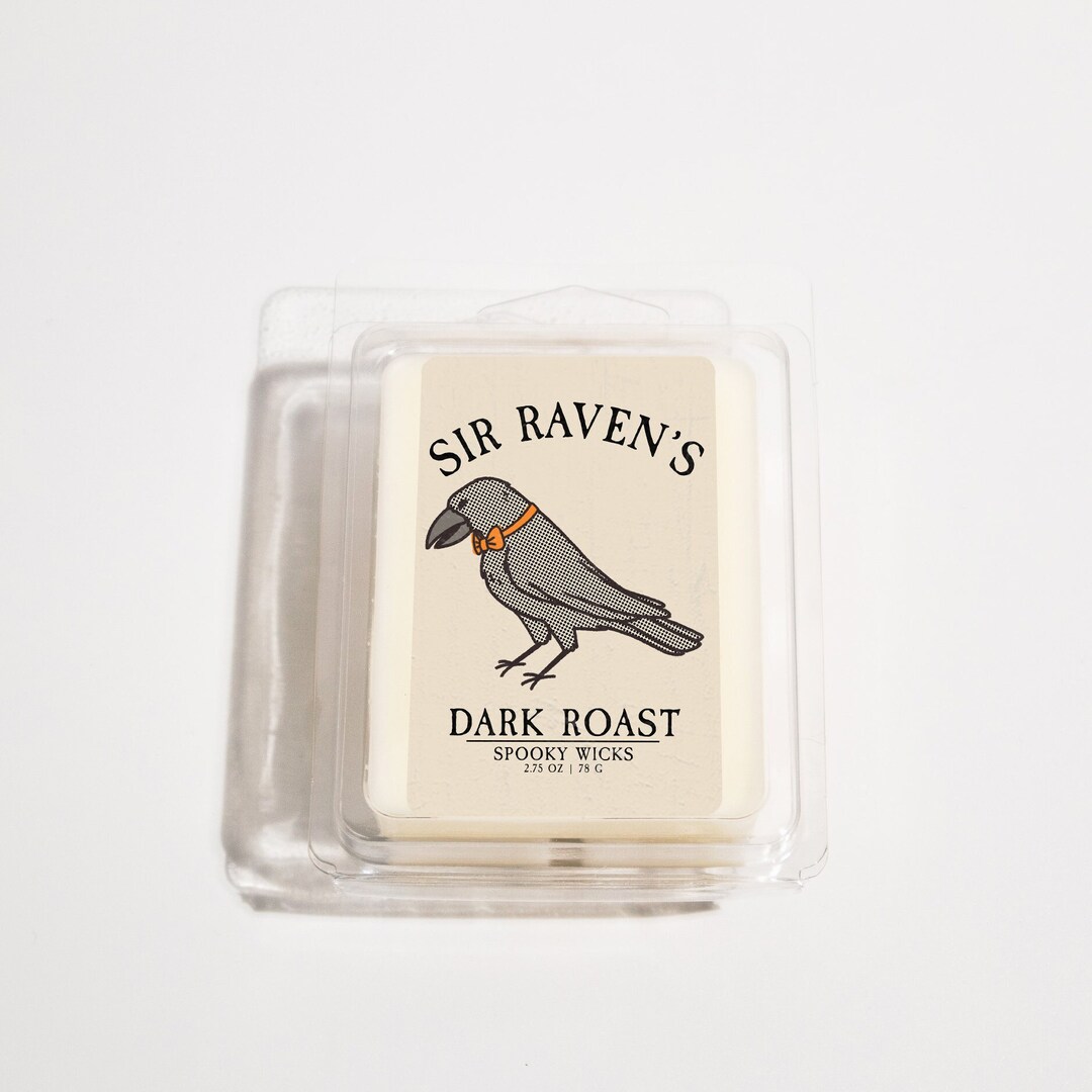 Sir Raven's Dark Roast Wax Melt: Spooky Coffee Scented Soy Wax - Etsy