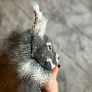 GREY TABBY CAT Therian Mask - Etsy