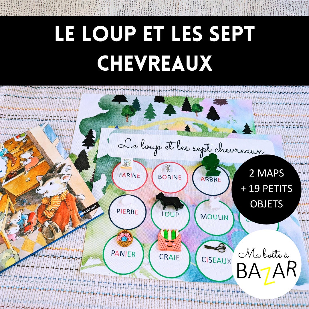 The Wolf and the Seven Kids, Small Objects for Montessori Sorting ...