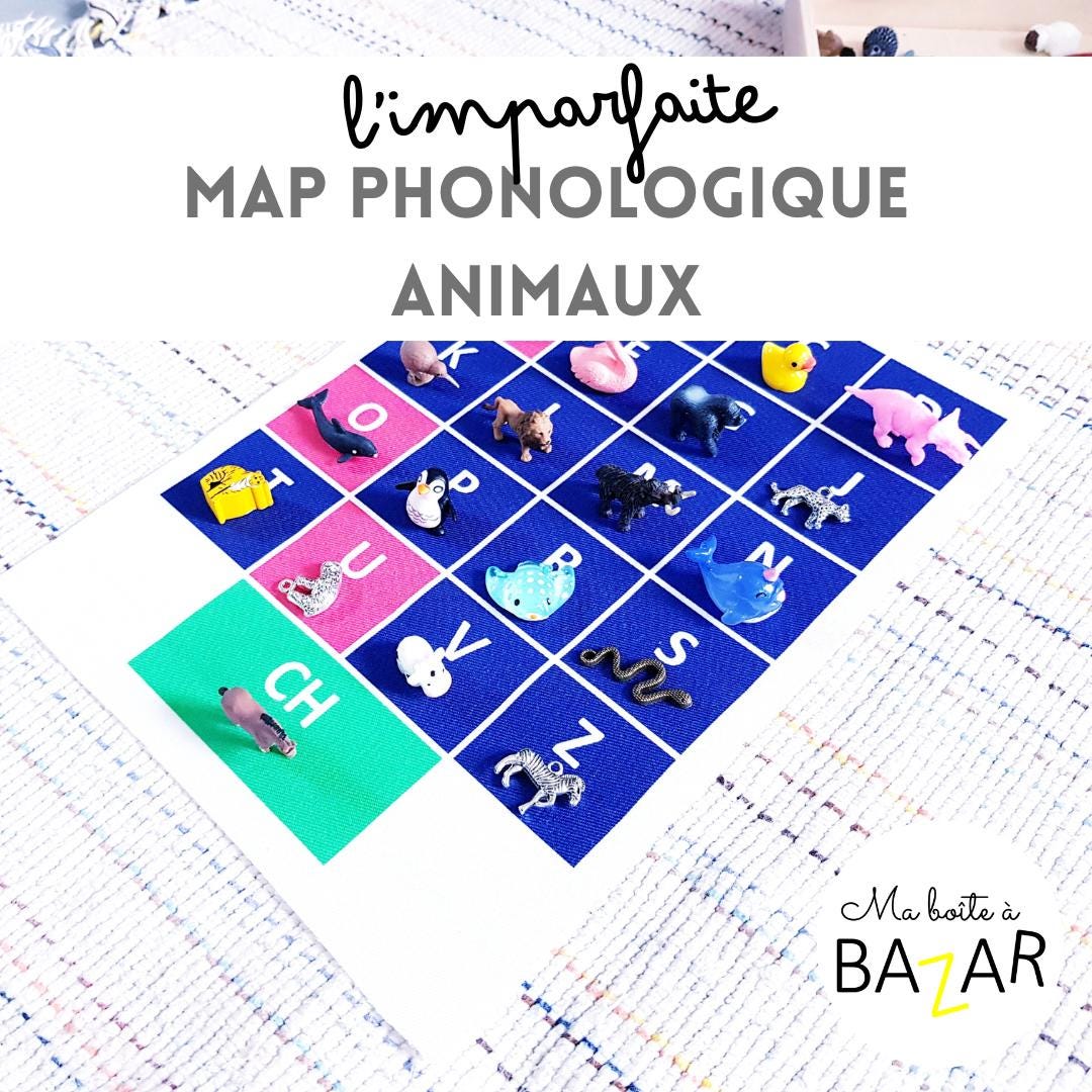 The Imperfect Phonology Map of Animals, Montessori, Children's ...