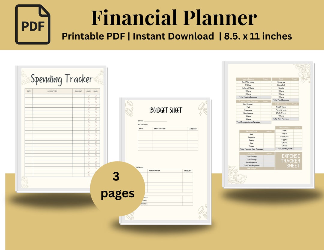 Digital Budget Planner, Finance Tracker, Financial Planner, Digital ...