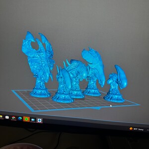 Custom King Queen Predalien Hybrid Warrior Xenomorph Alien Chess Piece ...