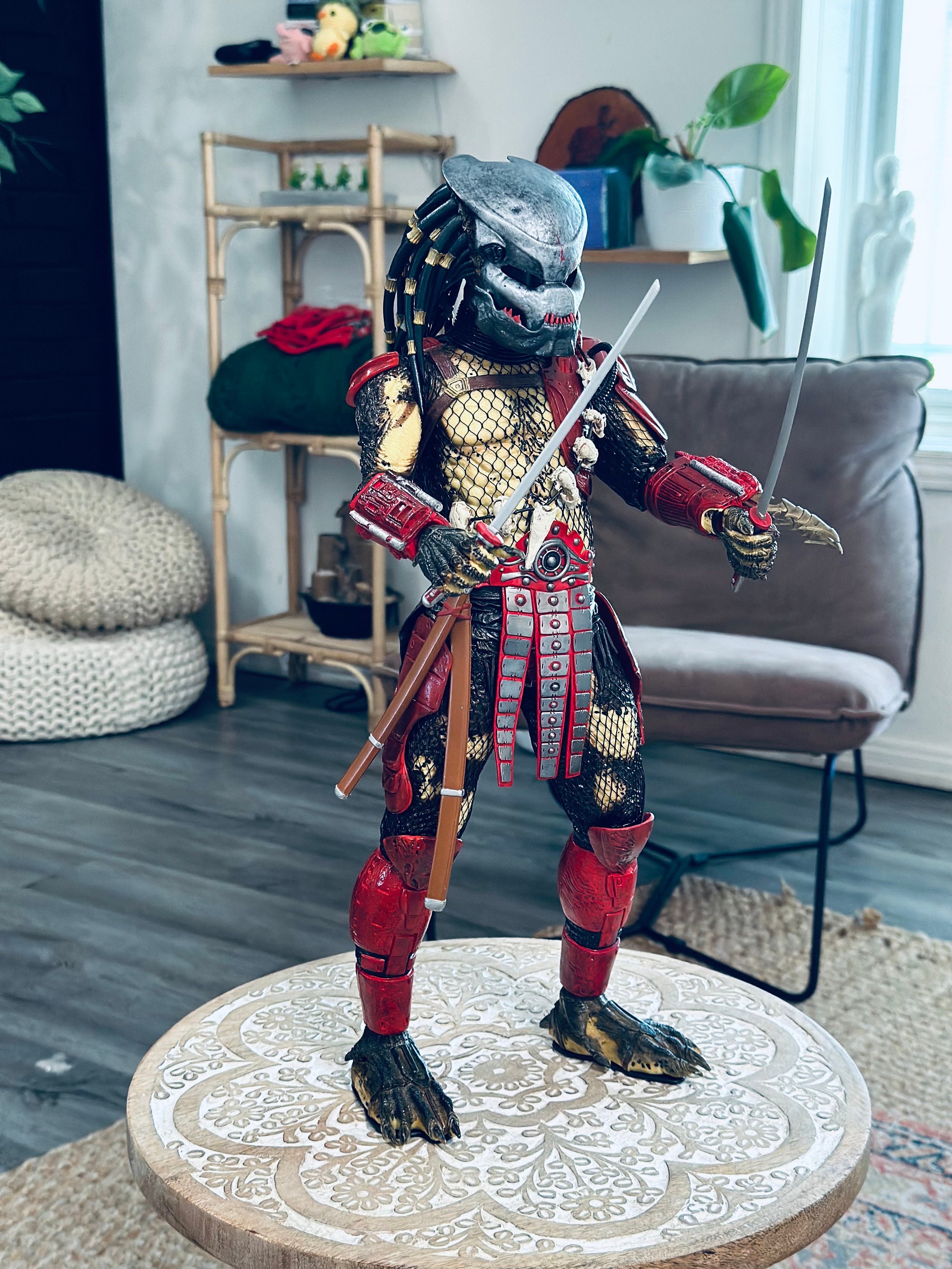 Custom Jungle Berserker Predator Mask for 1/4 Neca Jungle Hunter ...